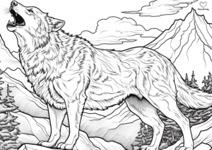 Wolf Ausmalbilder: 10 Malvorlagen kostenlos ausdrucken