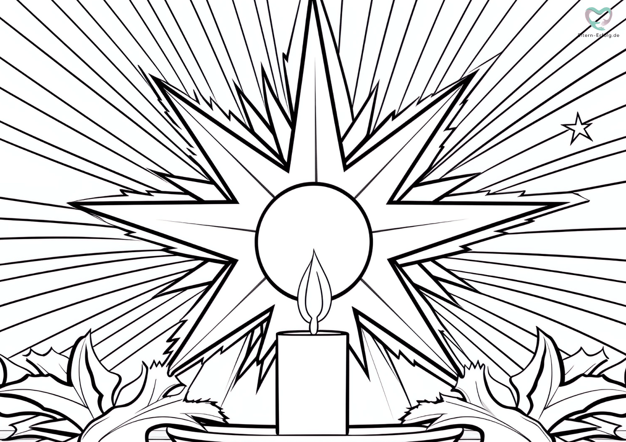 Kostenlose Adventskranz Ausmalbilder: Malvorlagen zum Ausdrucken
