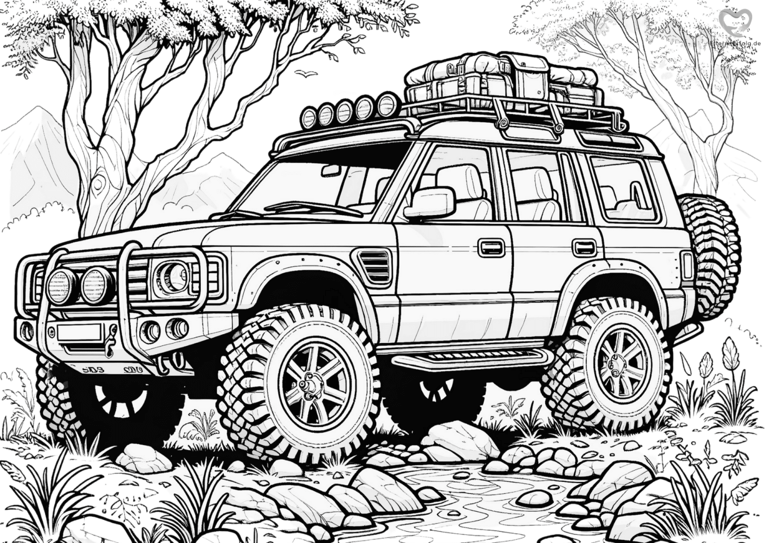 Auto Ausmalbilder zum Ausdrucken: Kostenlose Malvorlagen
