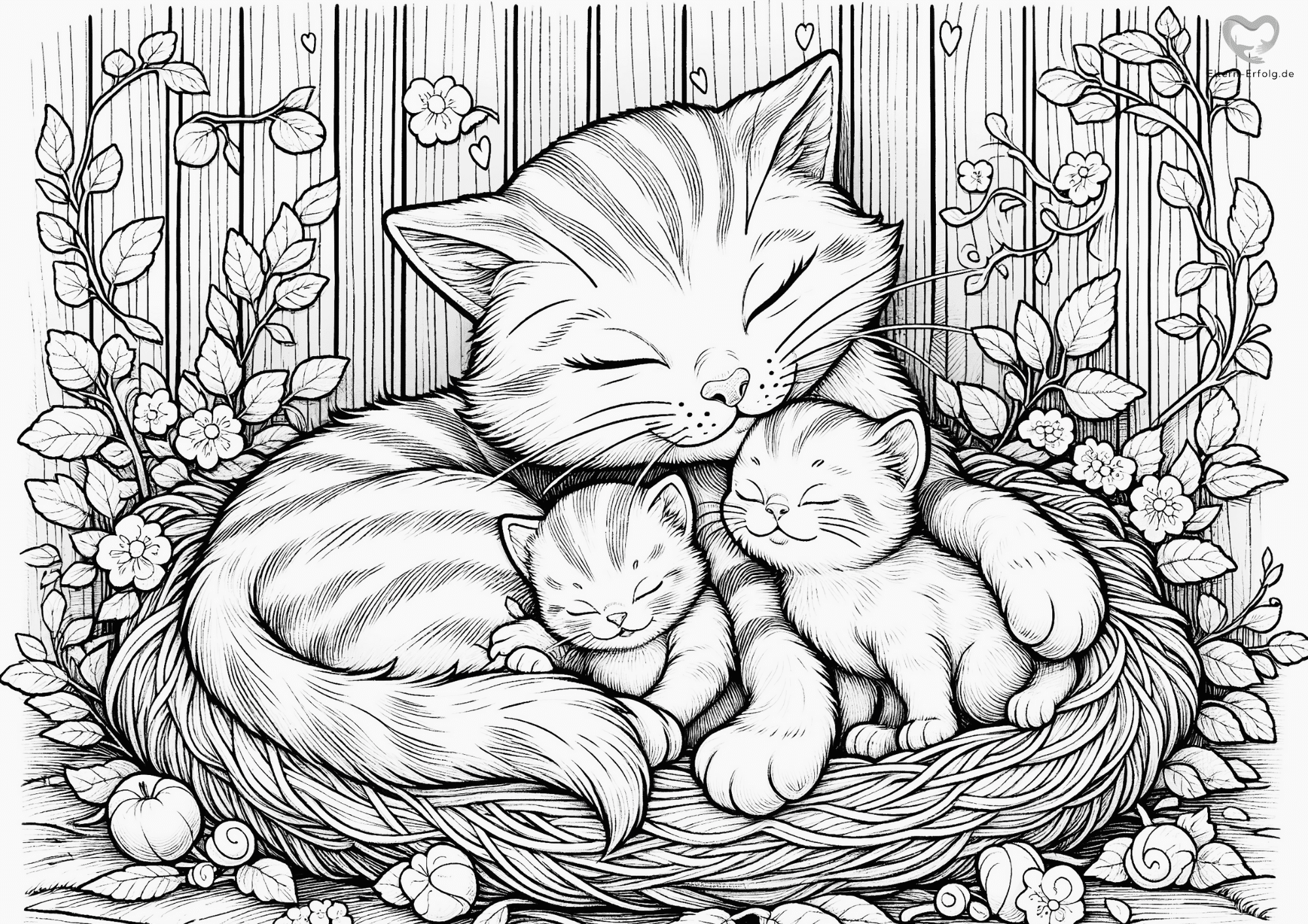 Katzen Ausmalbilder: Kostenlose Malvorlagen ausdrucken